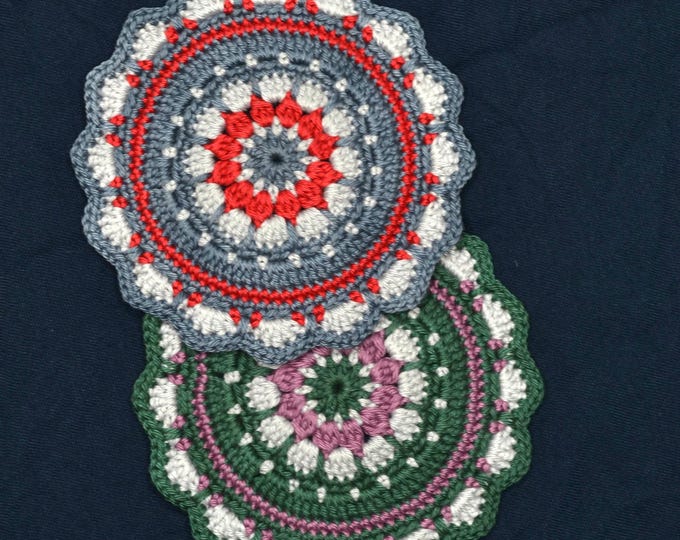 Crochet Mandala Coaster Pattern / Tutorial: Crochet Mandala Pattern ...