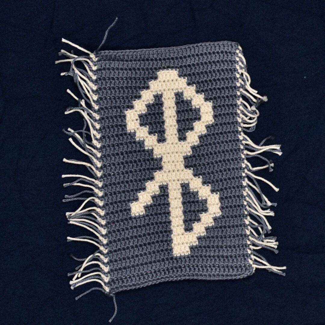 Bind Rune Peace Crochet Pattern, Mosaic Overlay, Elder Futhark ...