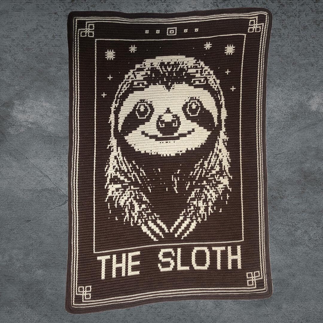 Crochet Sloth Blanket Pattern: Mosaic Overlay Baby Afghan, Tarot (PDF ...