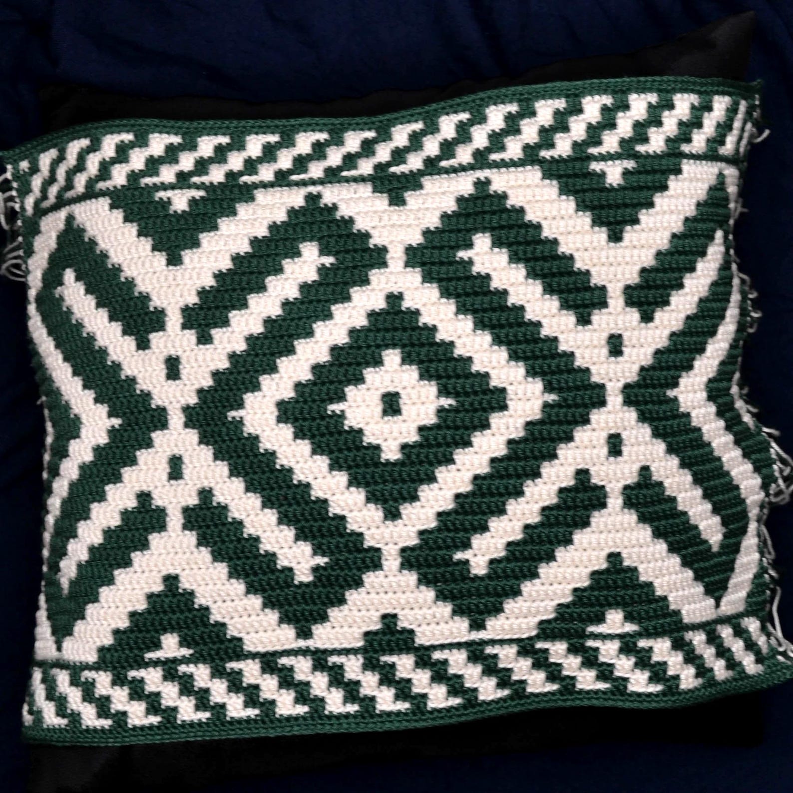 Crochet Pattern Ethnic Inspired, Mosaic Overlay, Placemat Table Runner ...