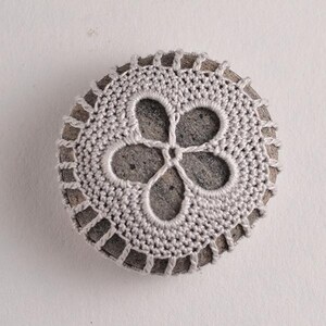 Handmade Crochet Rock Paperweight, Unique Crochet Pebble Art Home Décor ...
