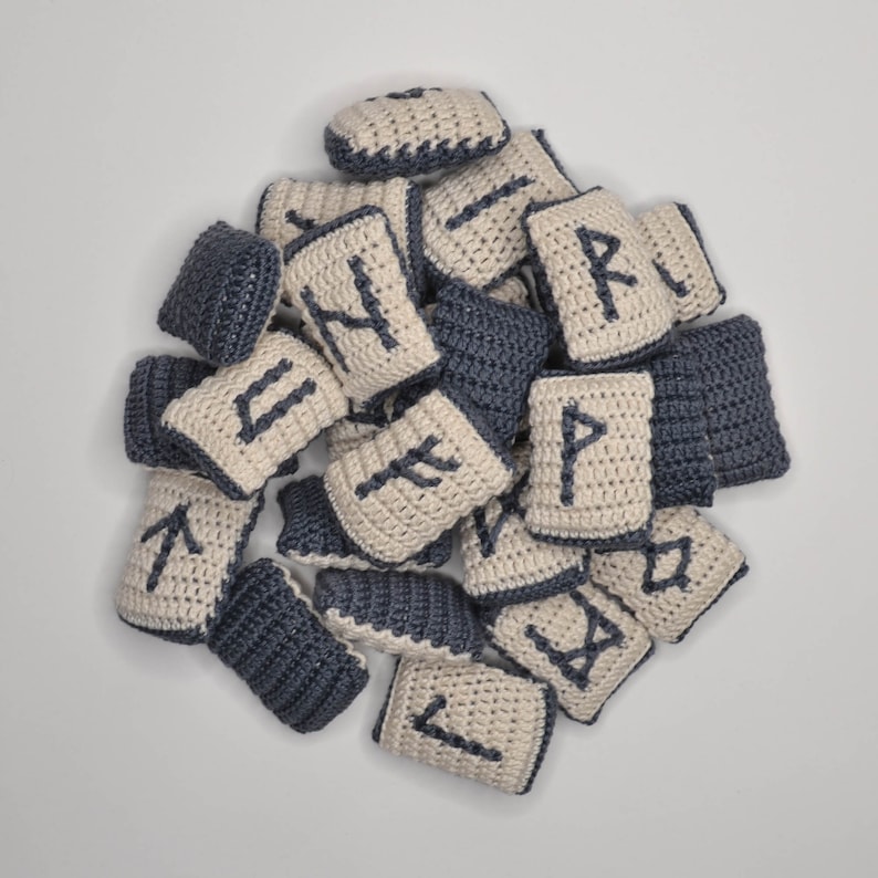 Runes Crochet Pattern, Mosaic Overlay Runic Alphabet, Viking Runes Set ...