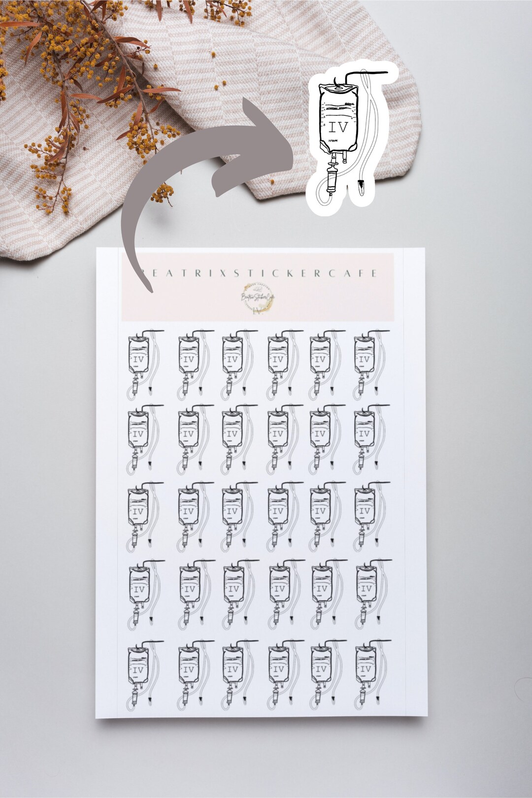 IV Infusion Planner Stickers Medical Treatment Planner - Etsy
