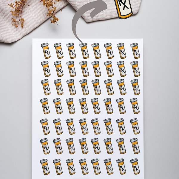 Prescription Planner Stickers - Etsy