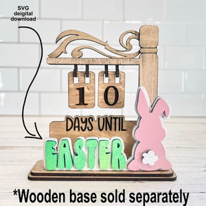 Easter Plate for Interchangeable Countdown the Days, Stand Sold ...