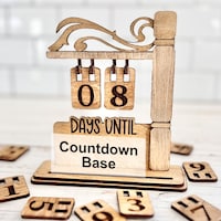 Christmas Cartoon Countdown Svg, Christmas Countdown Svg, Countdown ...