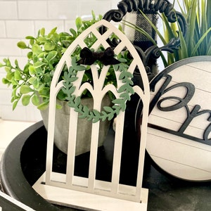 Download Faith Cathedral Window / With Wreath / Christian / Religious ...