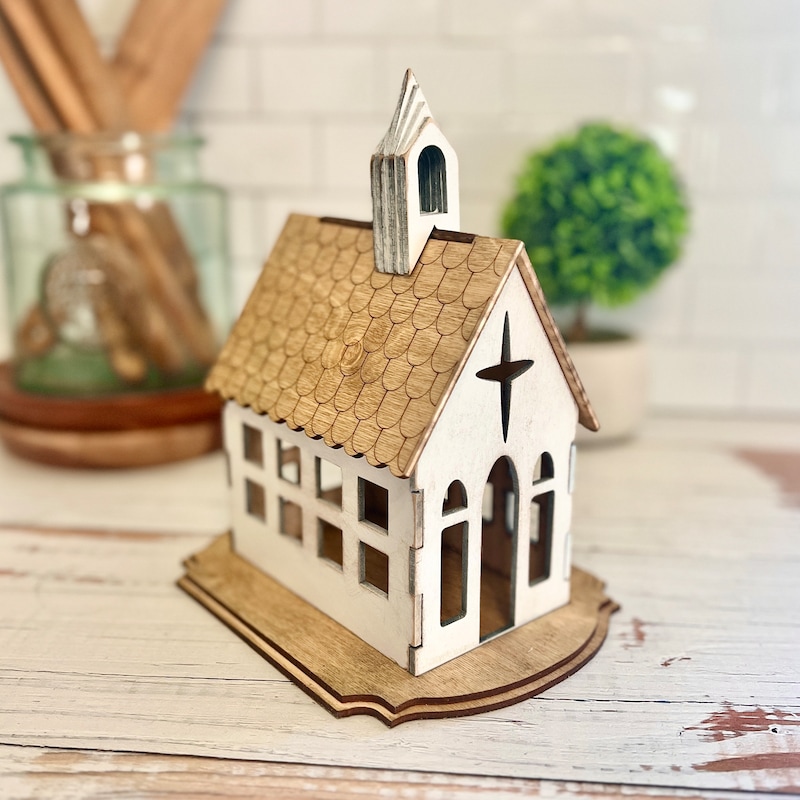 Laser Cut Church Ornament - Etsy