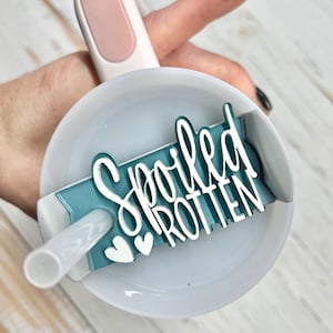 SVG Cut File 20 30 40oz Size Tumbler Spoiled Rotten Tag | Gift for ...
