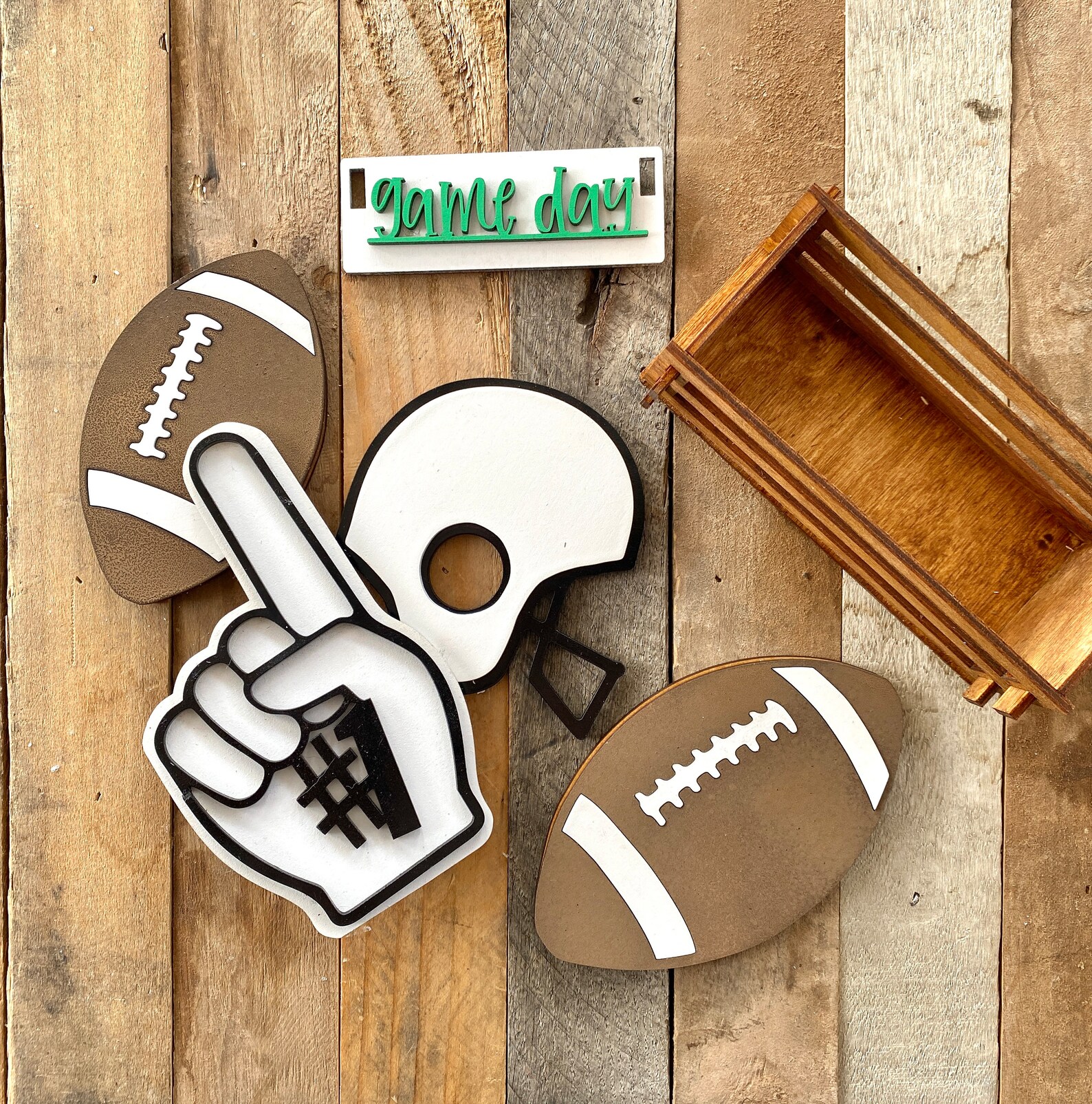 Game Day Crate Football Season Decor Party Tiered Tray - Etsy