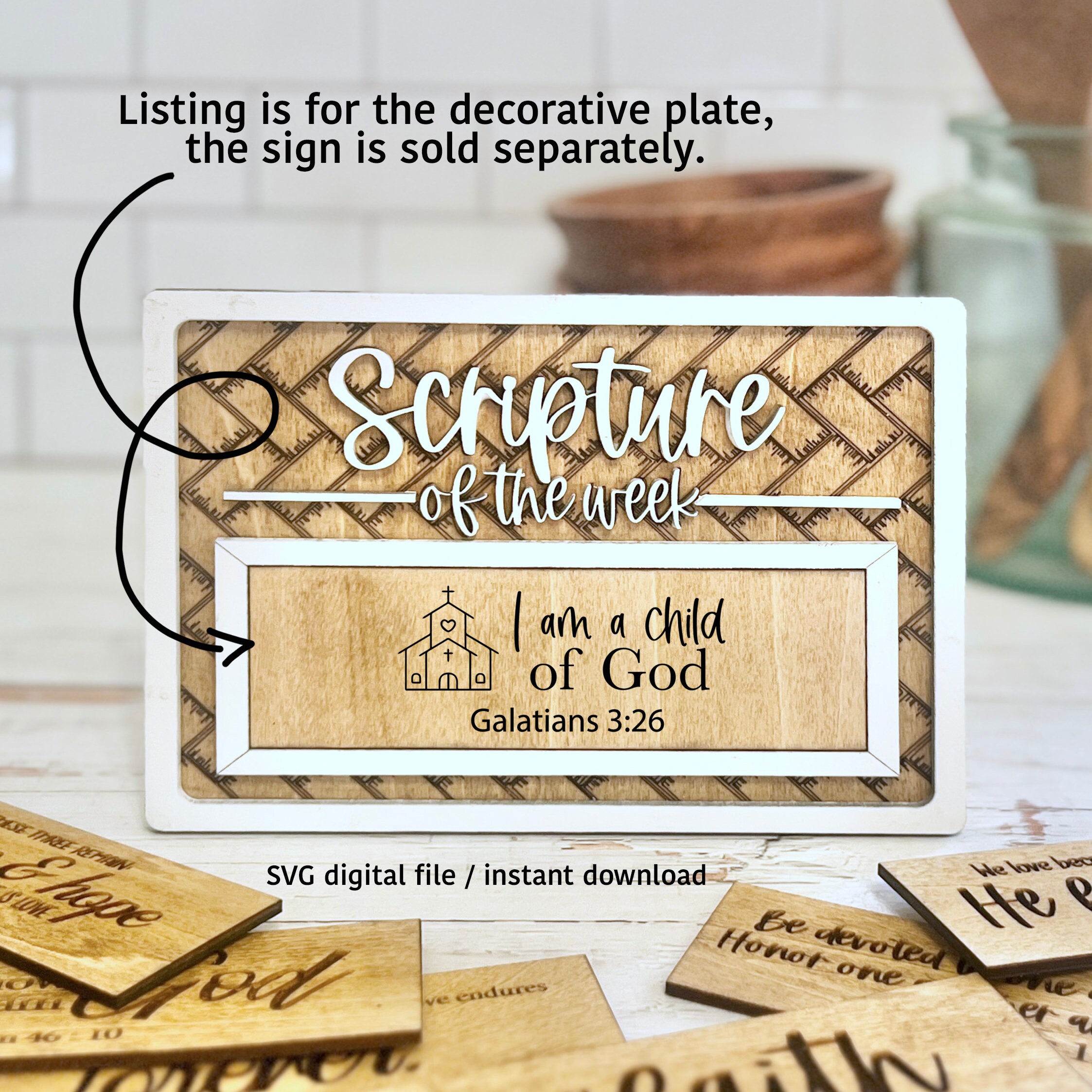DOWNLOAD Scripture of the Week Interchangeable Decorative Plate BUNDLE ...