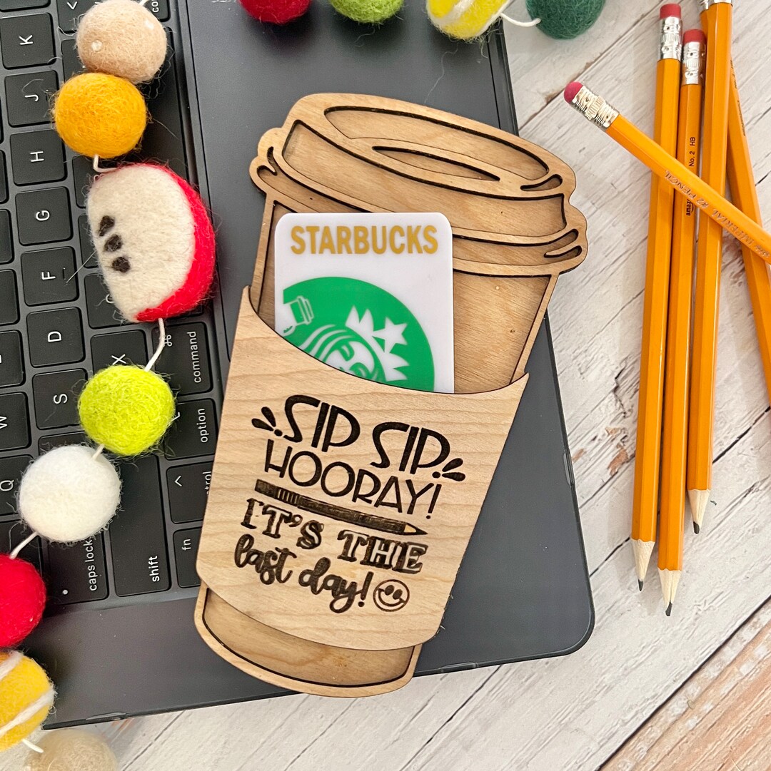 SVG Digital Download Teacher Appreciation Day, Gift Card Holder, Coffee ...