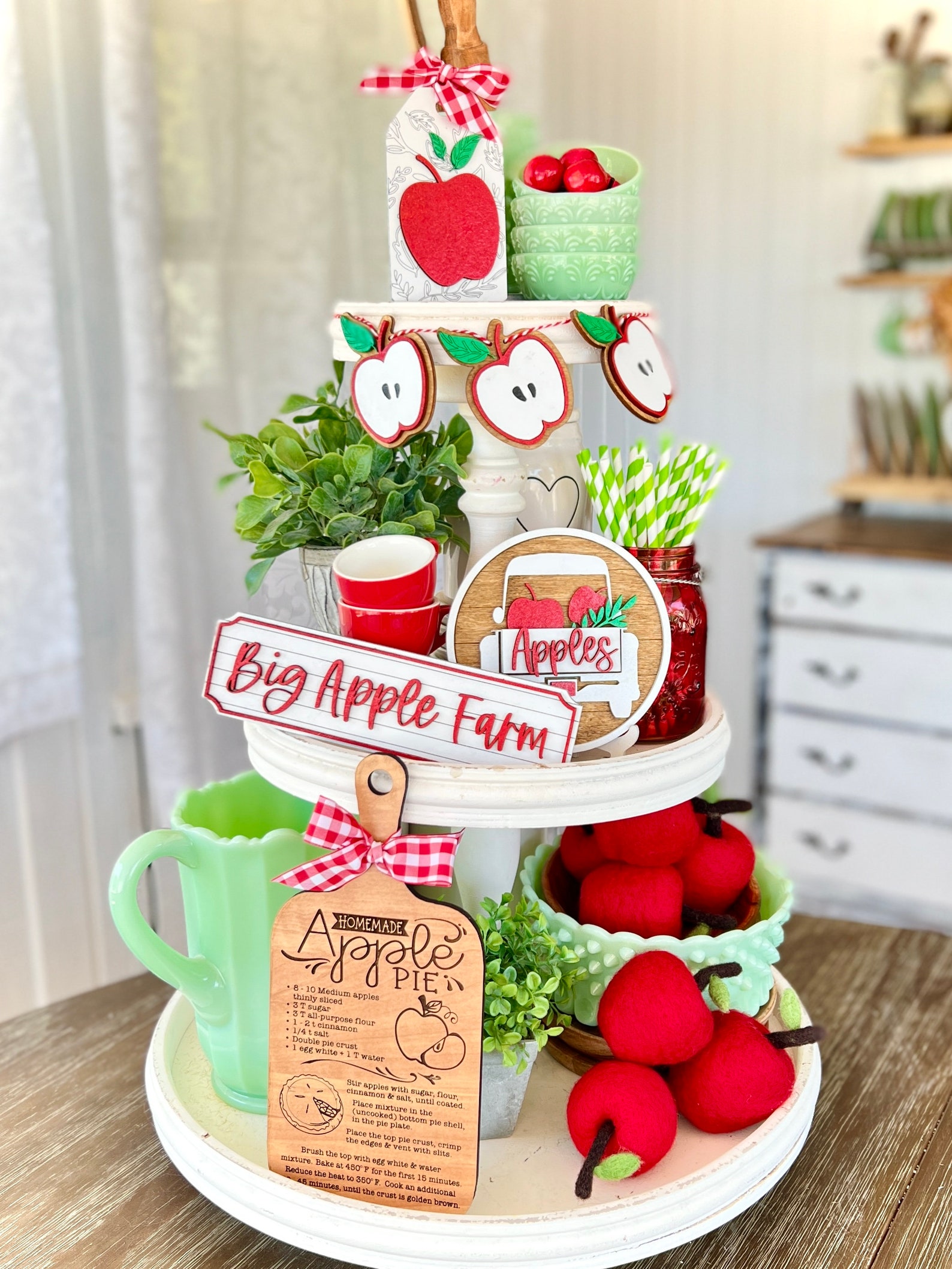 Fall / Auturmn Apple Farm / Apple Picking Tiered Tray File Set Tiered ...