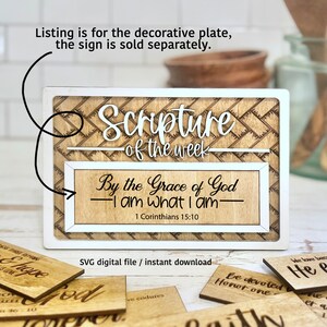 Scripture of the Week Interchangeable Decorative Plate BUNDLE sign Sold ...