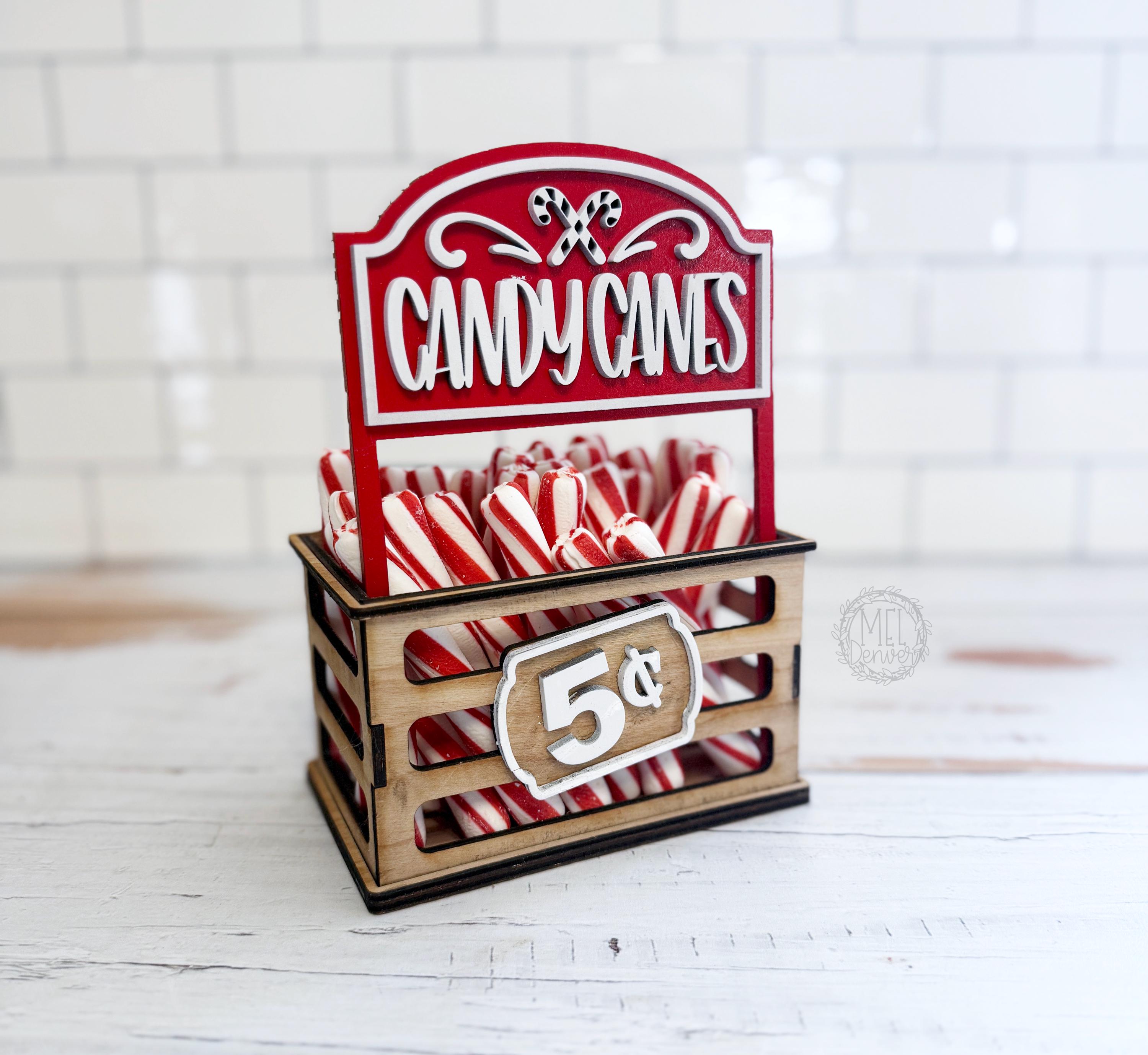 Candy Canes Sign: Christmas Interchangeable Sign (SVG DXF Digital ...