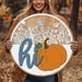Hi Pumpkin Round Wood Sign SVG DXF Files (digital Download) - Etsy