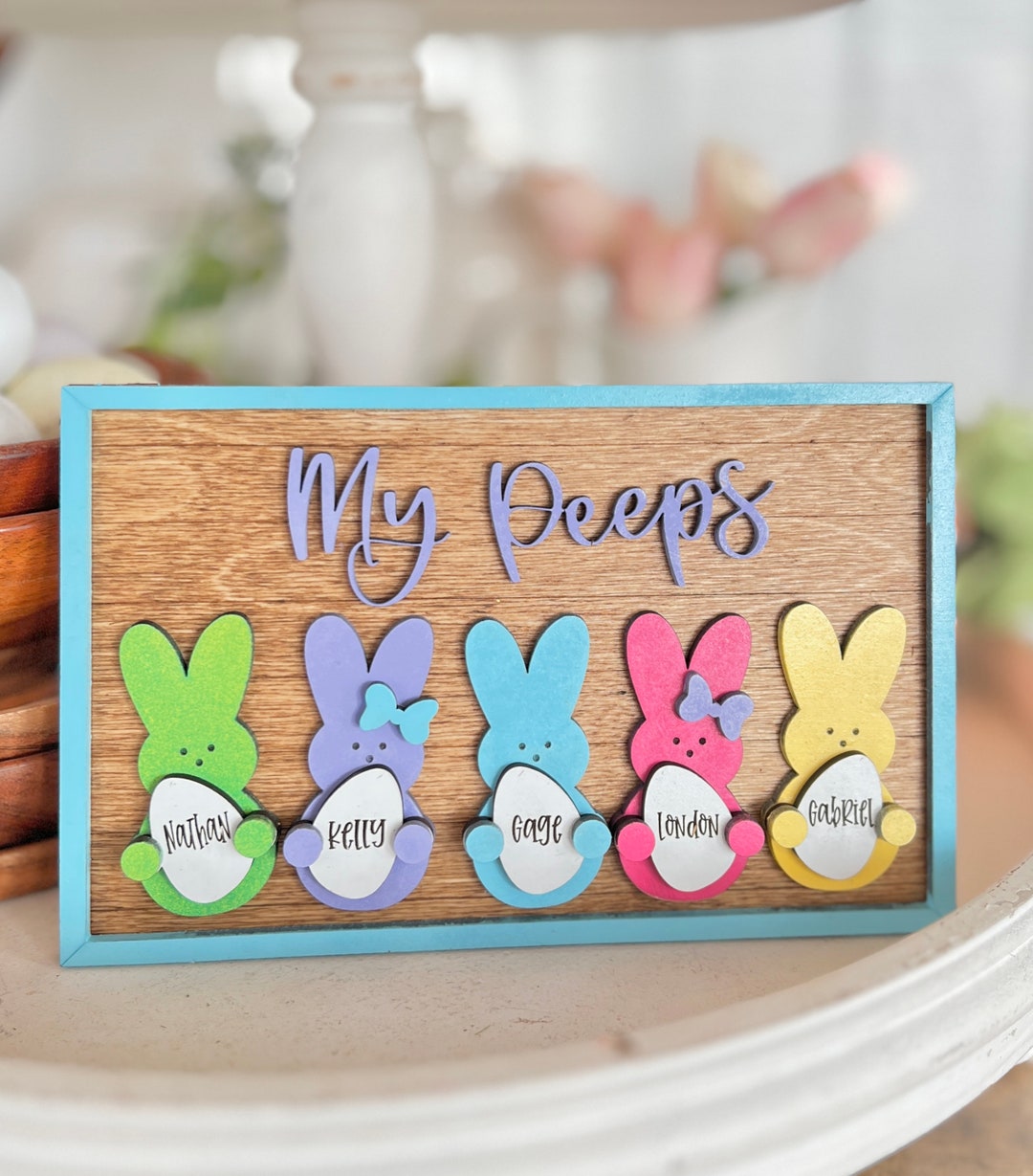 My Peeps, Personalized Sign Also "our Peeps" Available on the File ...