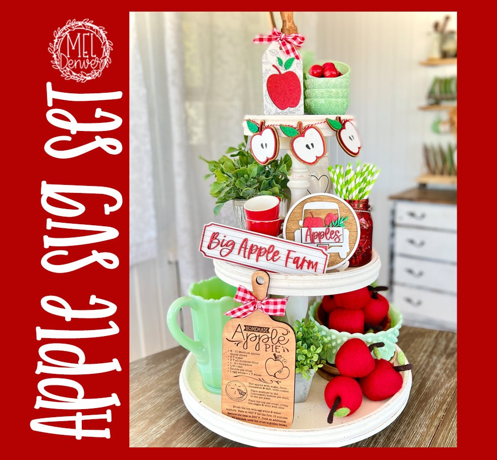 Fall / Auturmn Apple Farm / Apple Picking Tiered Tray File Set Tiered ...
