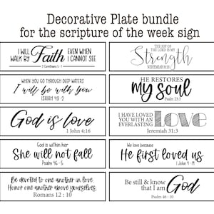 Scripture of the Week Interchangeable, Inspirational Gift / Laser ...