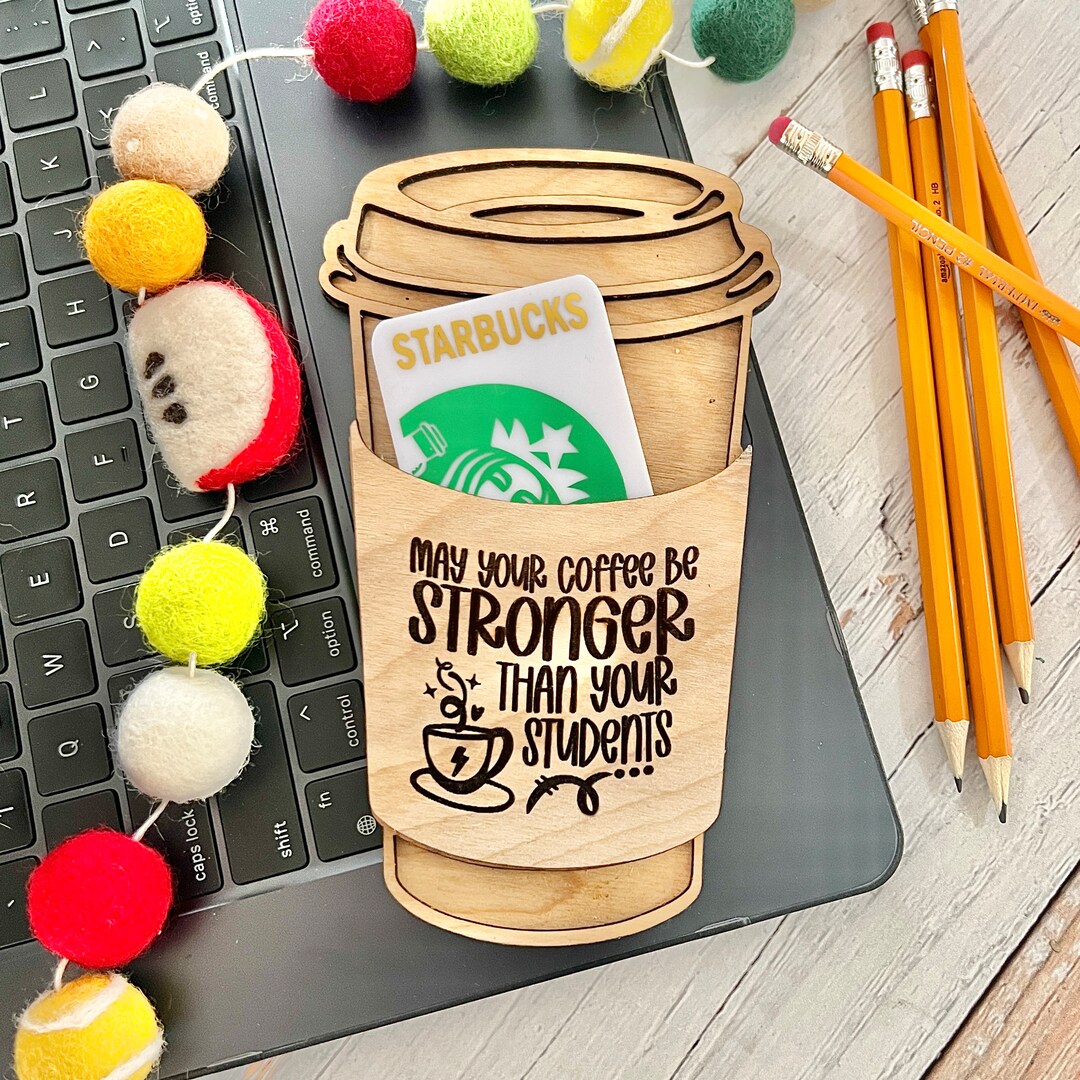 SVG Digital Download Teacher Appreciation Day, Gift Card Holder, Coffee ...