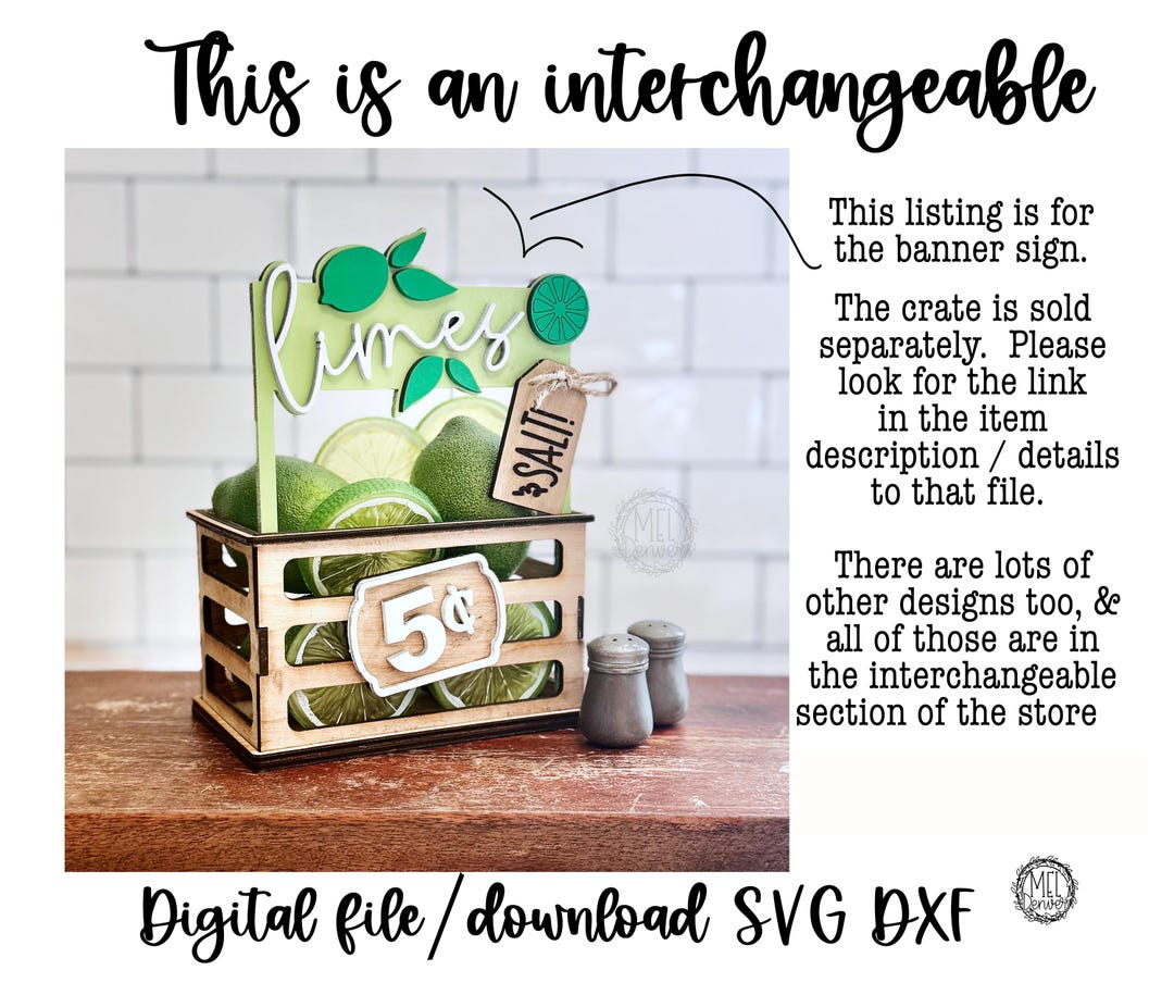 Limes + Salt Sign, Crate & Other Signs Sold Separately ...