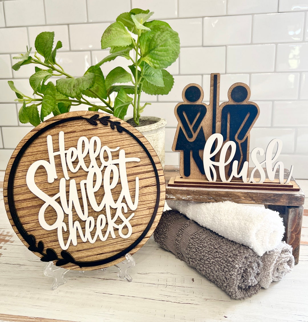 Need to Potty Stick Figures | Flush | Hello Sweet Cheeks for Farmhouse ...