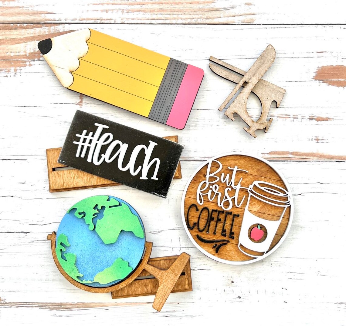 Teacher Teaching School Homeschool Tiered Tray File Set - Etsy