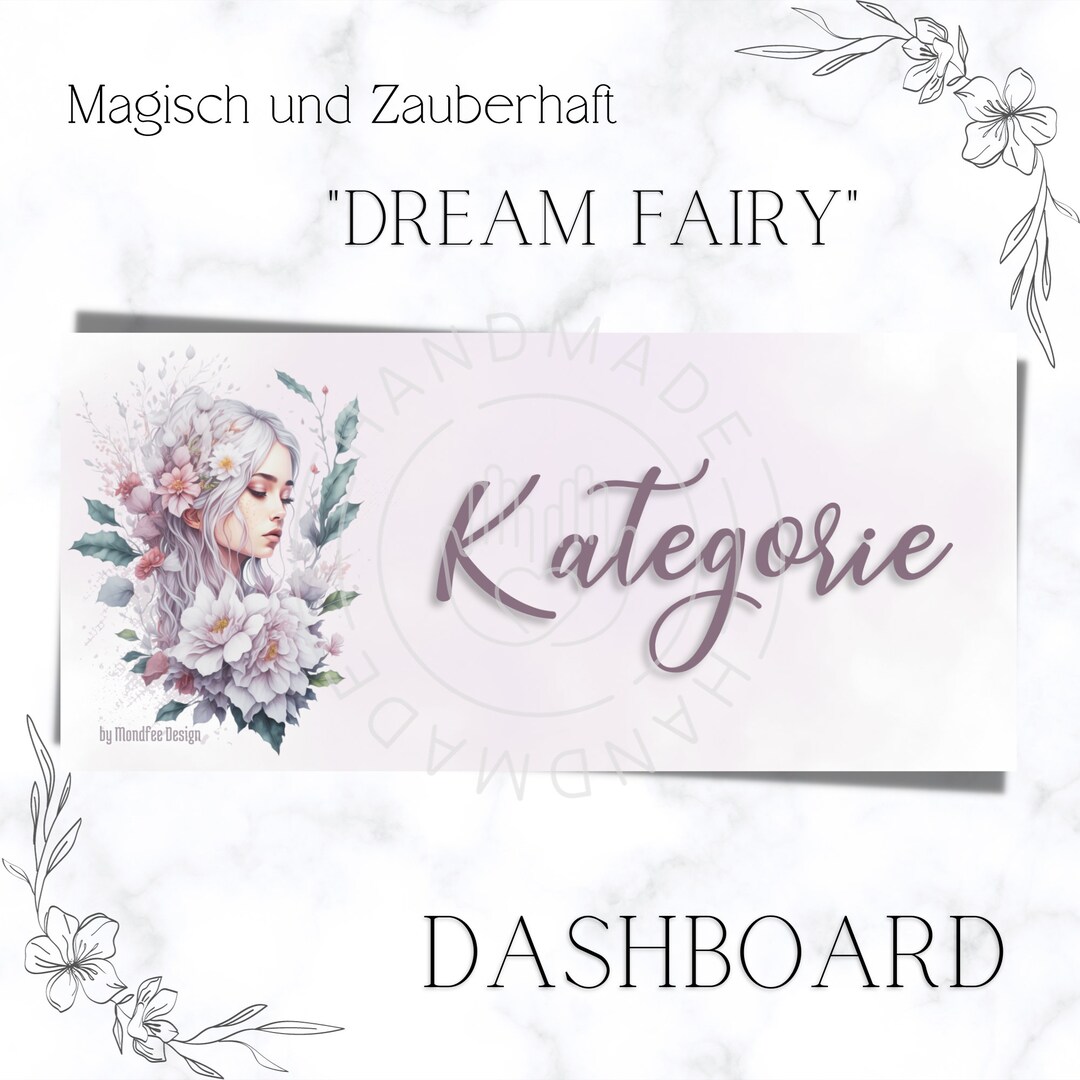 Dream Fairy Dashboard for A6 Envelopes - Etsy