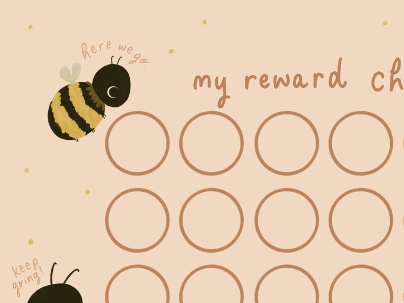 Print at Home Reward Chart for Girls Digital Sticker Chart PNG - Etsy