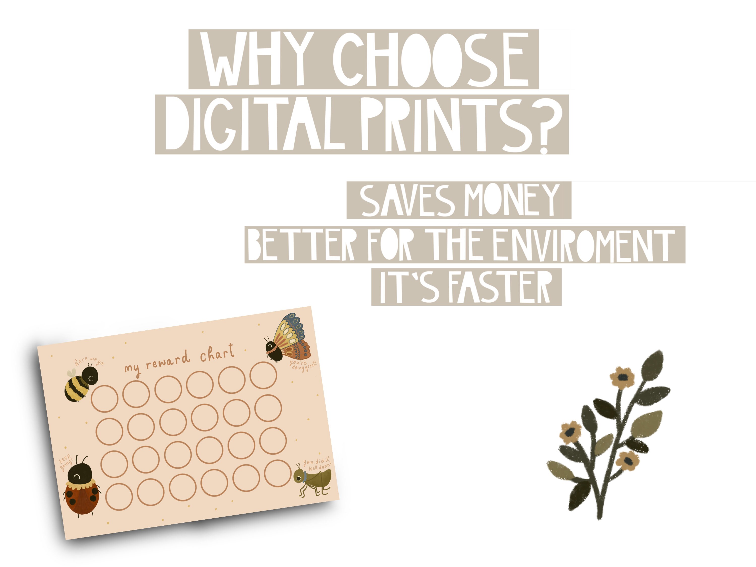 Print at Home Reward Chart for Girls Digital Sticker Chart PNG - Etsy