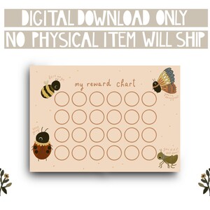 Print at Home Reward Chart for Girls | Digital Sticker Chart PNG - Etsy