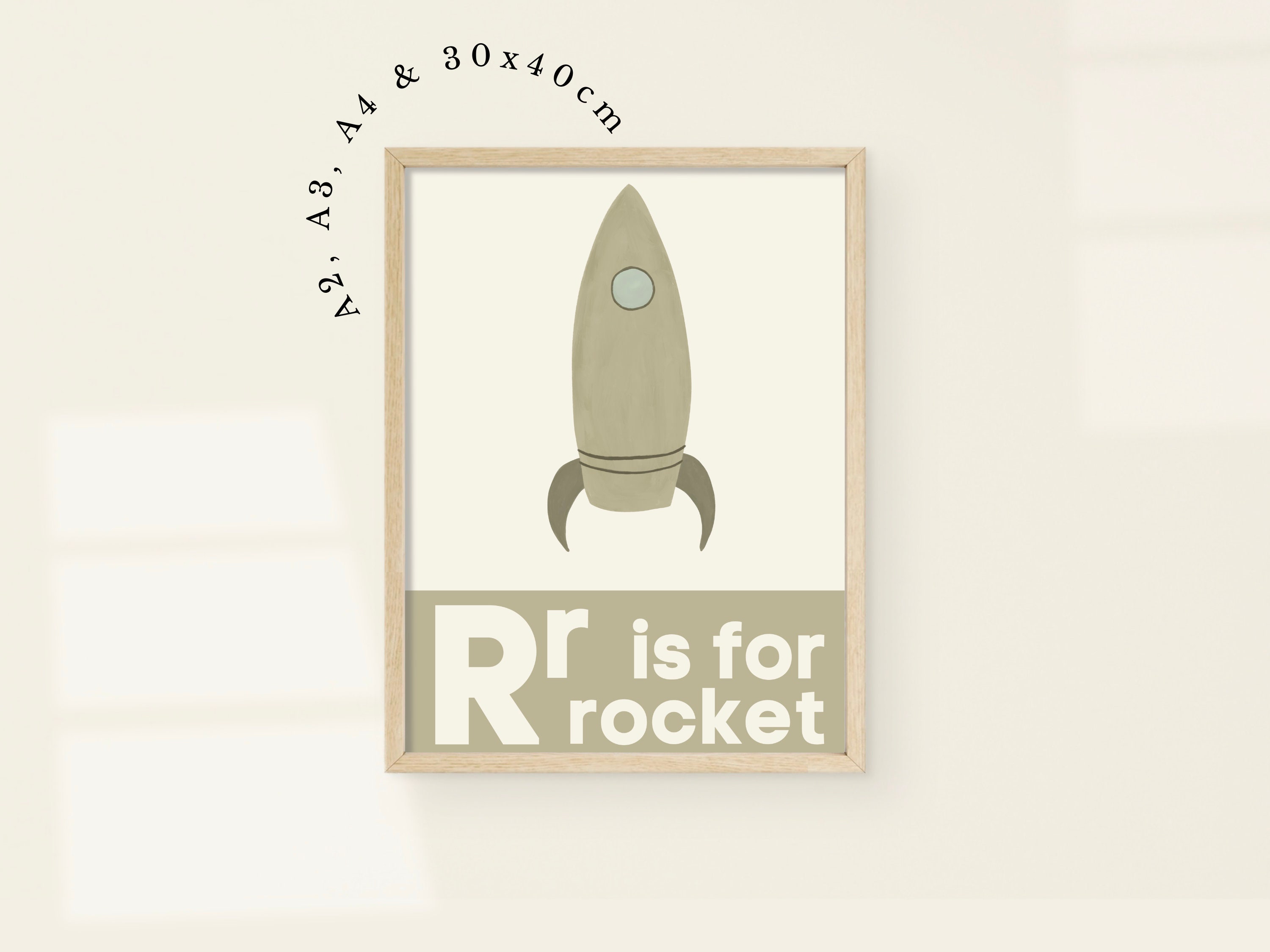 Alphabet Letter R Rocket Print Montessori Instant Download PNG ...