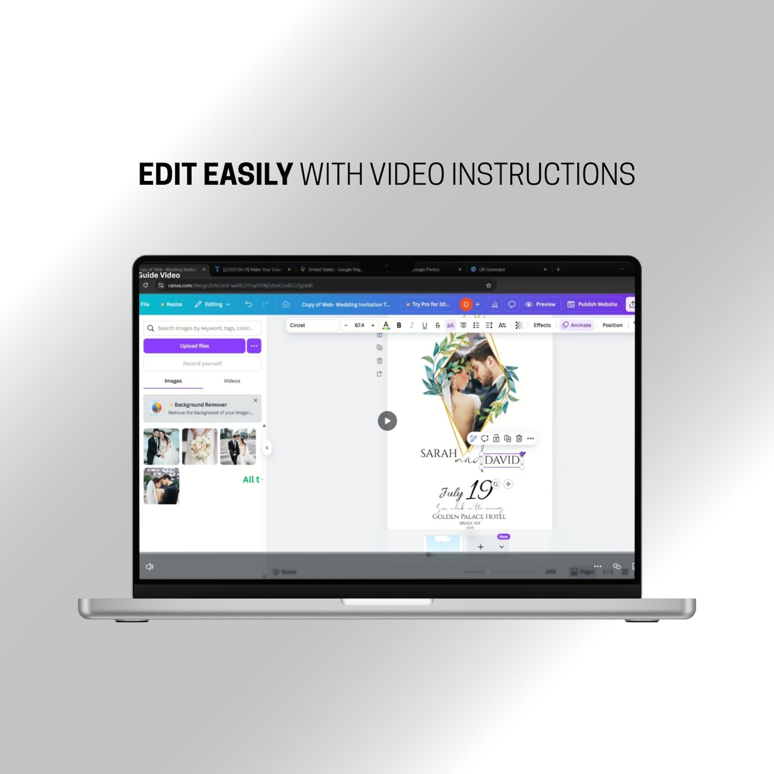 50th Birthday Digital Invitation | Personalized Online Evite With RSVP ...