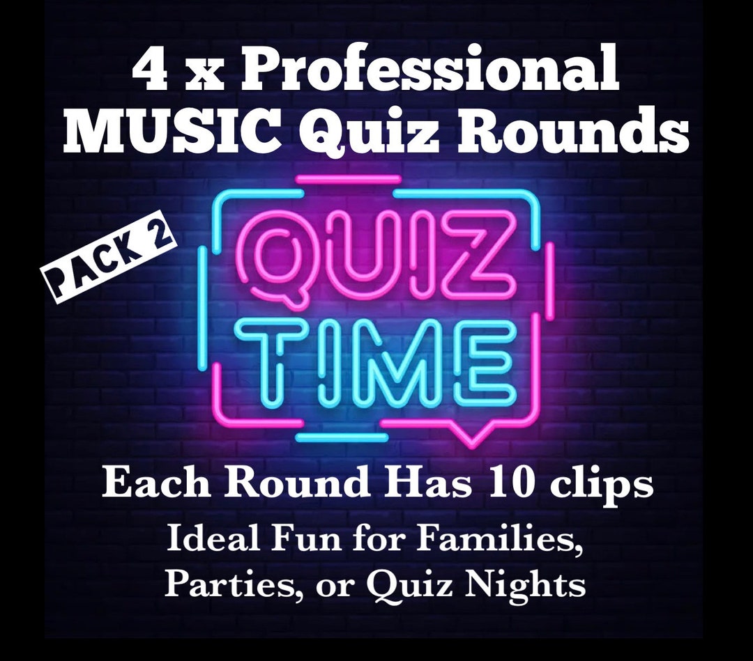 4 X Music Quiz Rounds audio Pack 2 - Etsy
