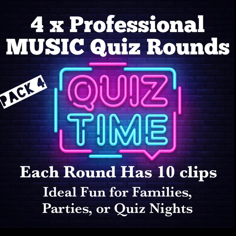 Fun Pub Quiz Rounds - Etsy