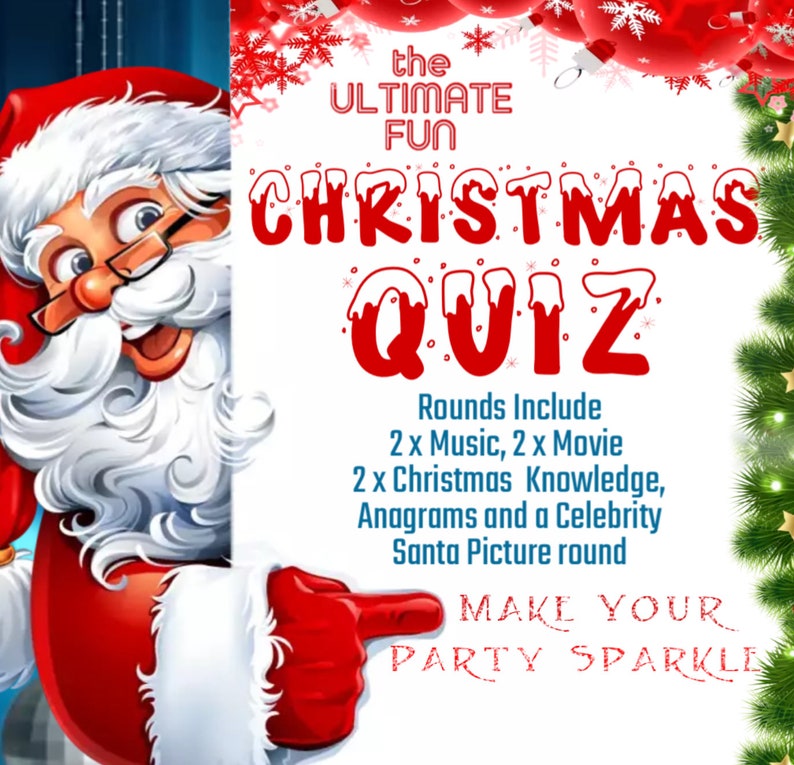 The Ultimate Christmas Quiz - Etsy