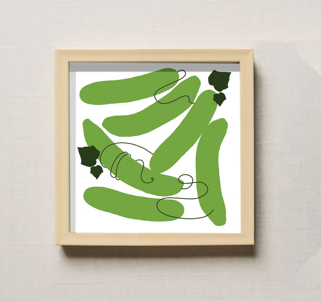 Cucumber Deco Art, Print, Cucumber Wall Art, Cucumber Poster, Kitchen ...