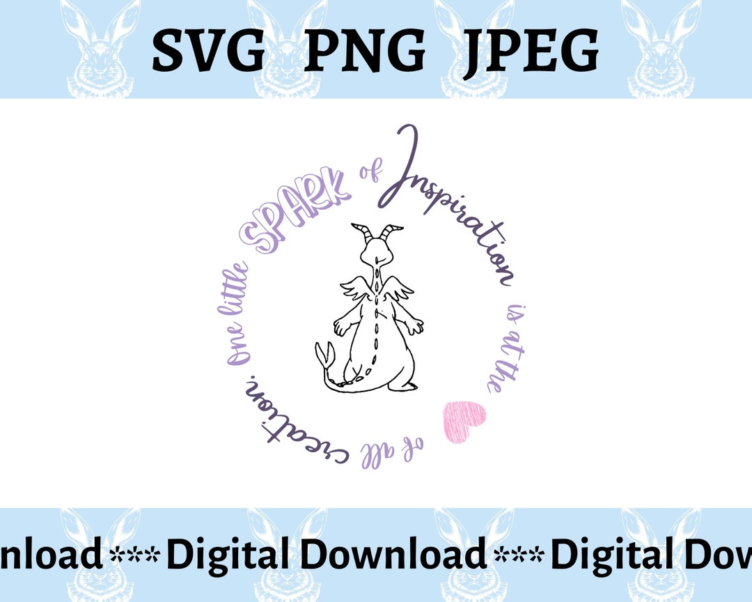 Figment Epcot Inspired SVG, 'one Little Spark' Design (digital Download ...
