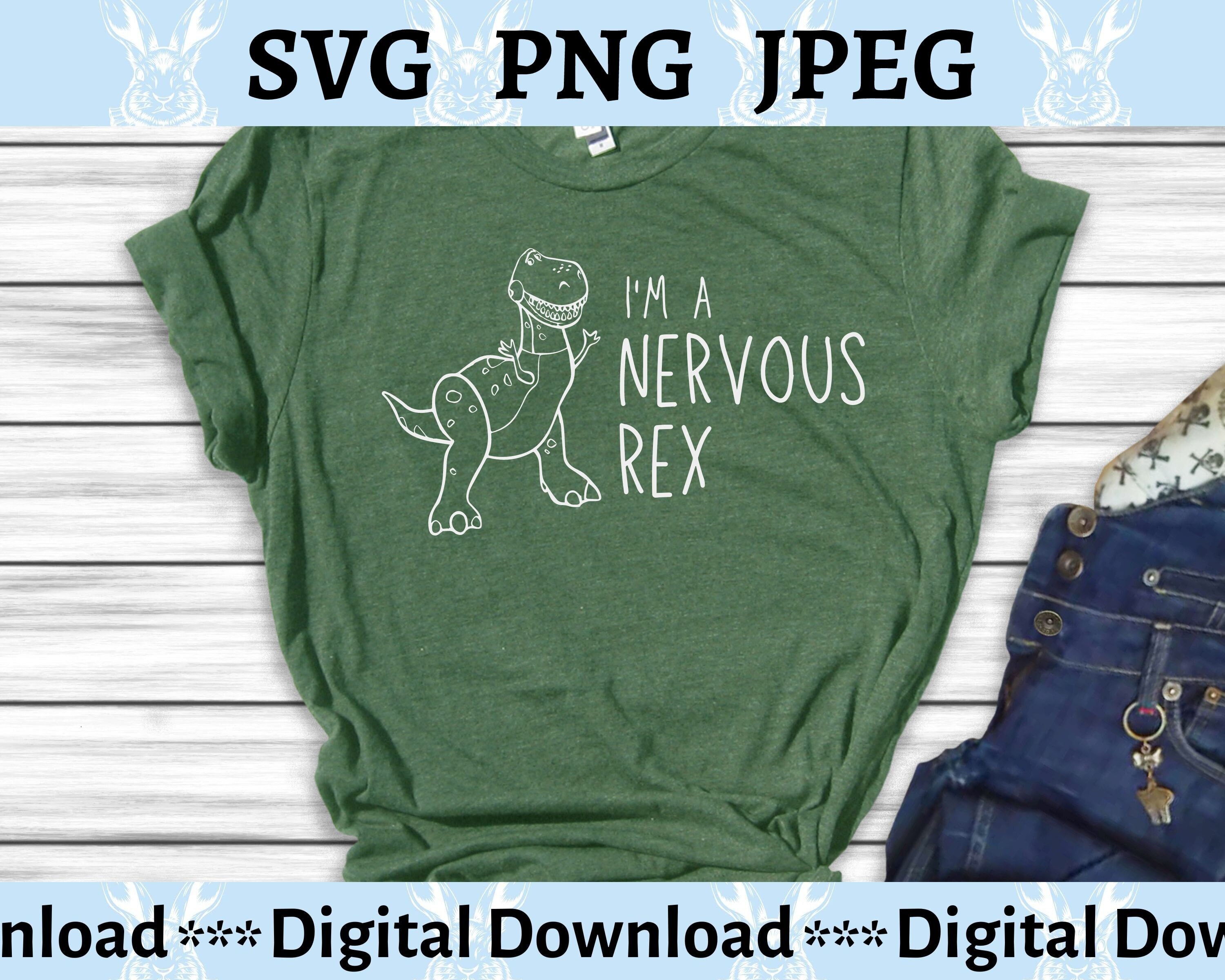 Nervous Rex SVG Toy Story Svg TREX Dinosaur Inspired - Etsy Ireland