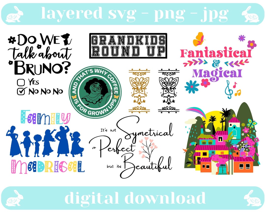 Encanto SVG Bundle – Isabella, Cake Topper, Clipart (digital Download ...