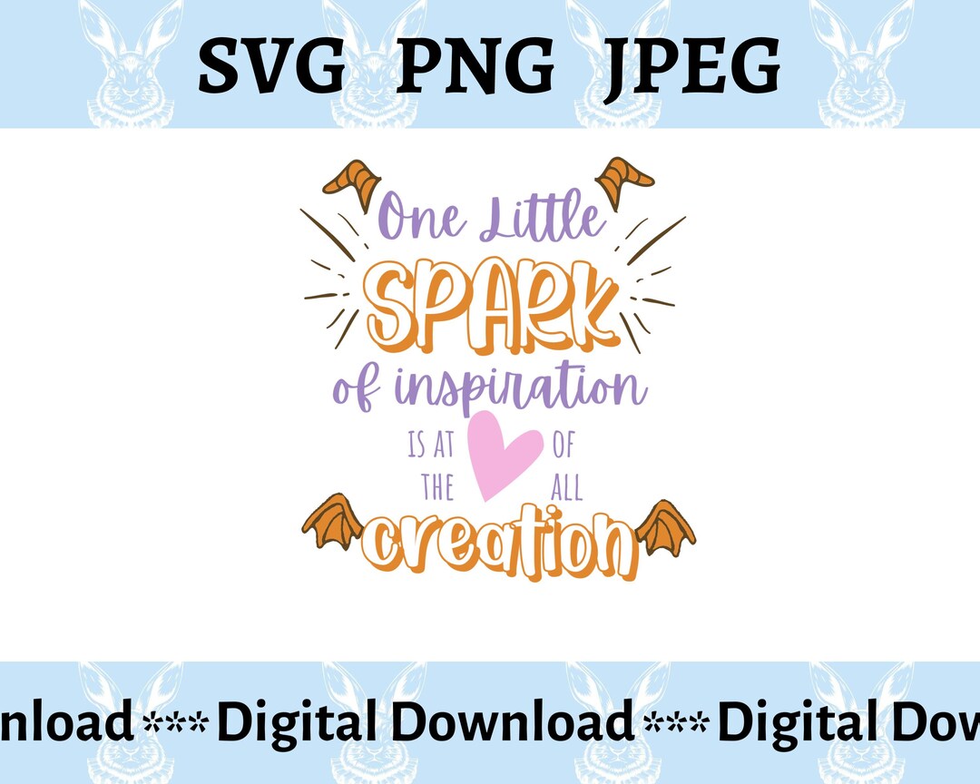 Epcot Figment SVG, One Little Spark Design (digital Download) - Etsy