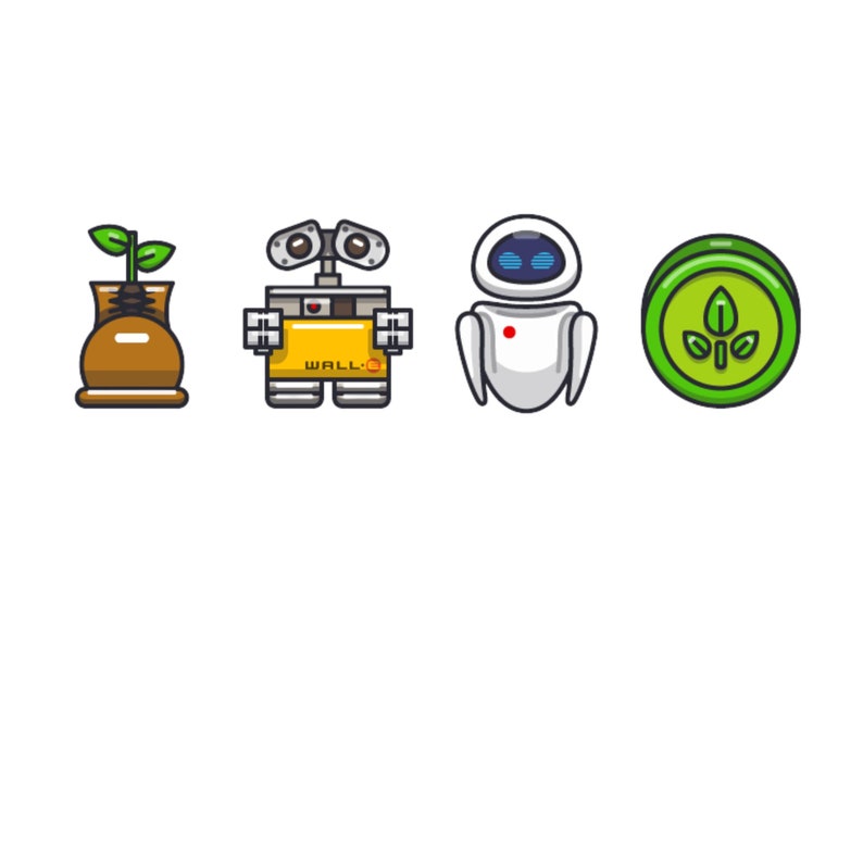 Wall-e Inspired SVG Bundle Eve and Wall E Robots Svg for - Etsy