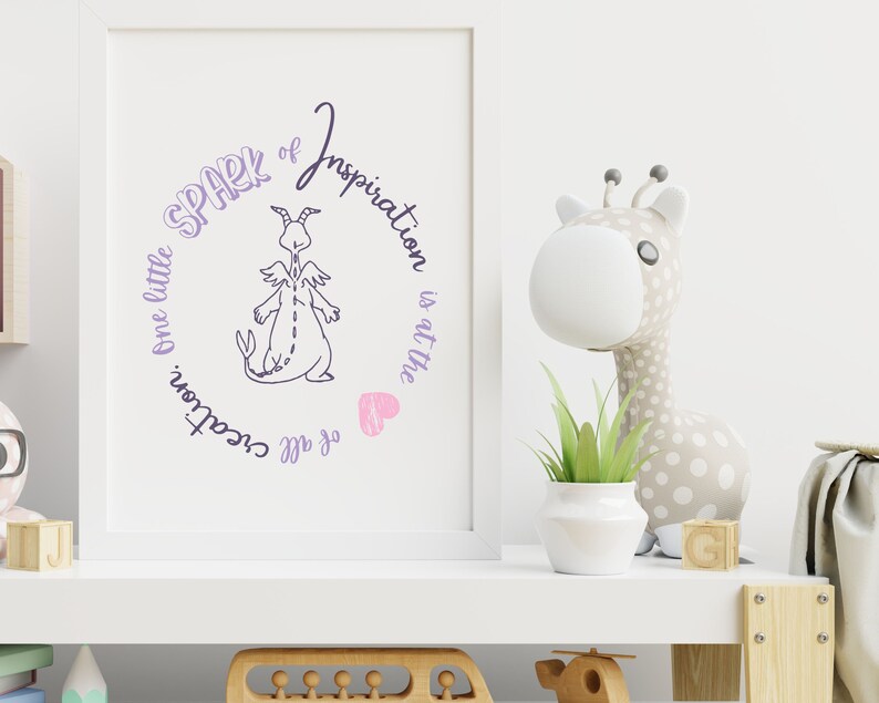 Figment Epcot Inspired SVG, 'one Little Spark' Design (digital Download ...