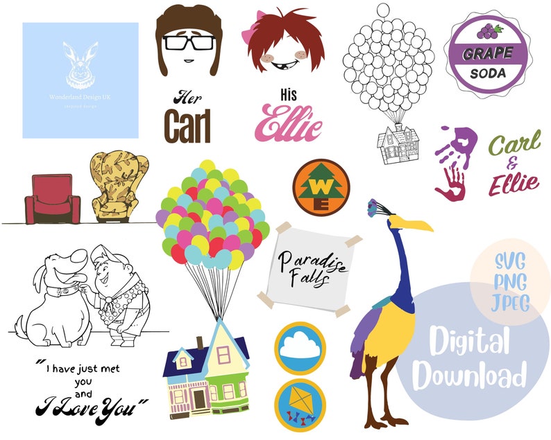Up SVG Bundle up House Paradise Falls Svg Grape Soda Svg - Etsy UK