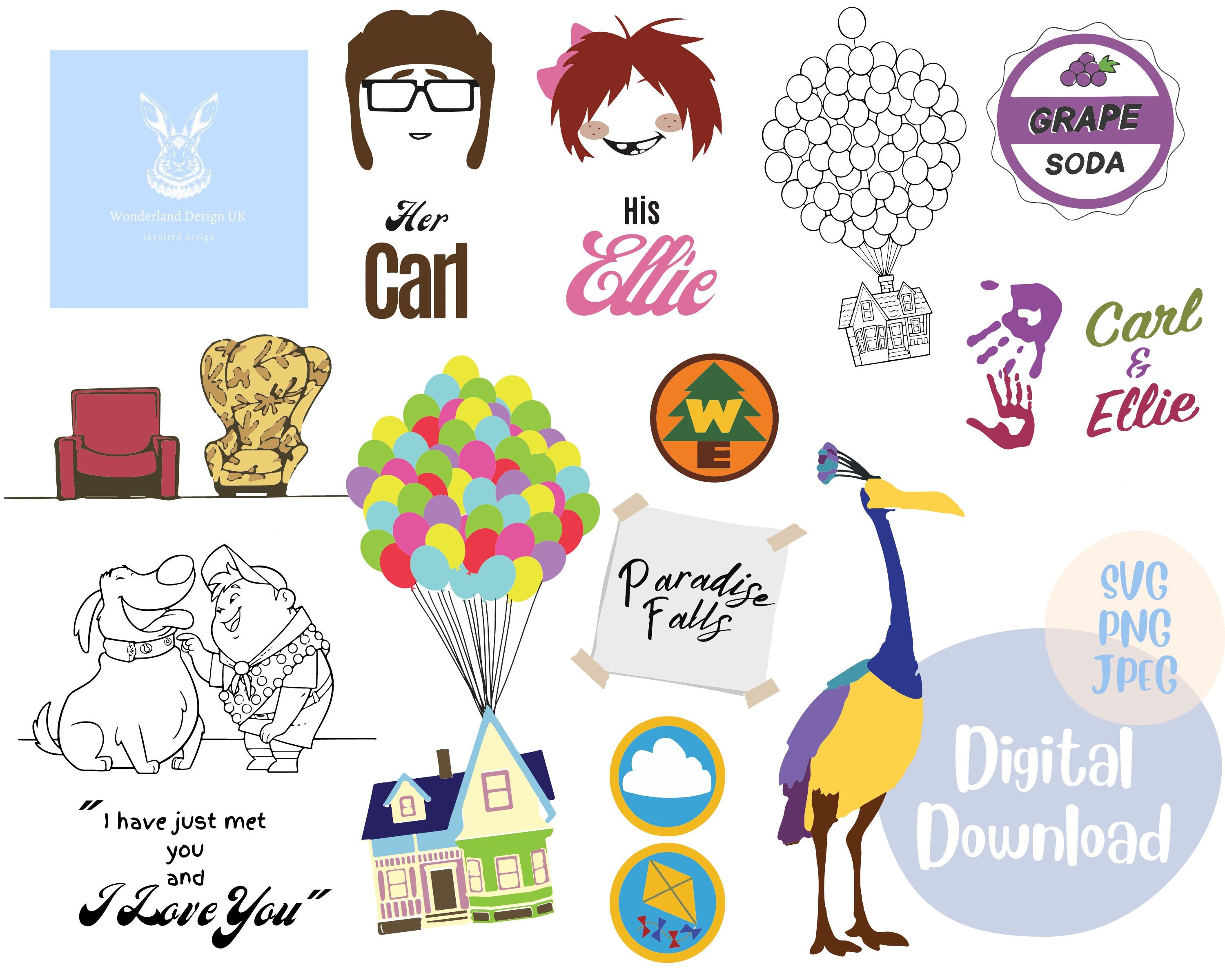Up SVG Bundle up House Paradise Falls Svg Grape Soda Svg - Etsy