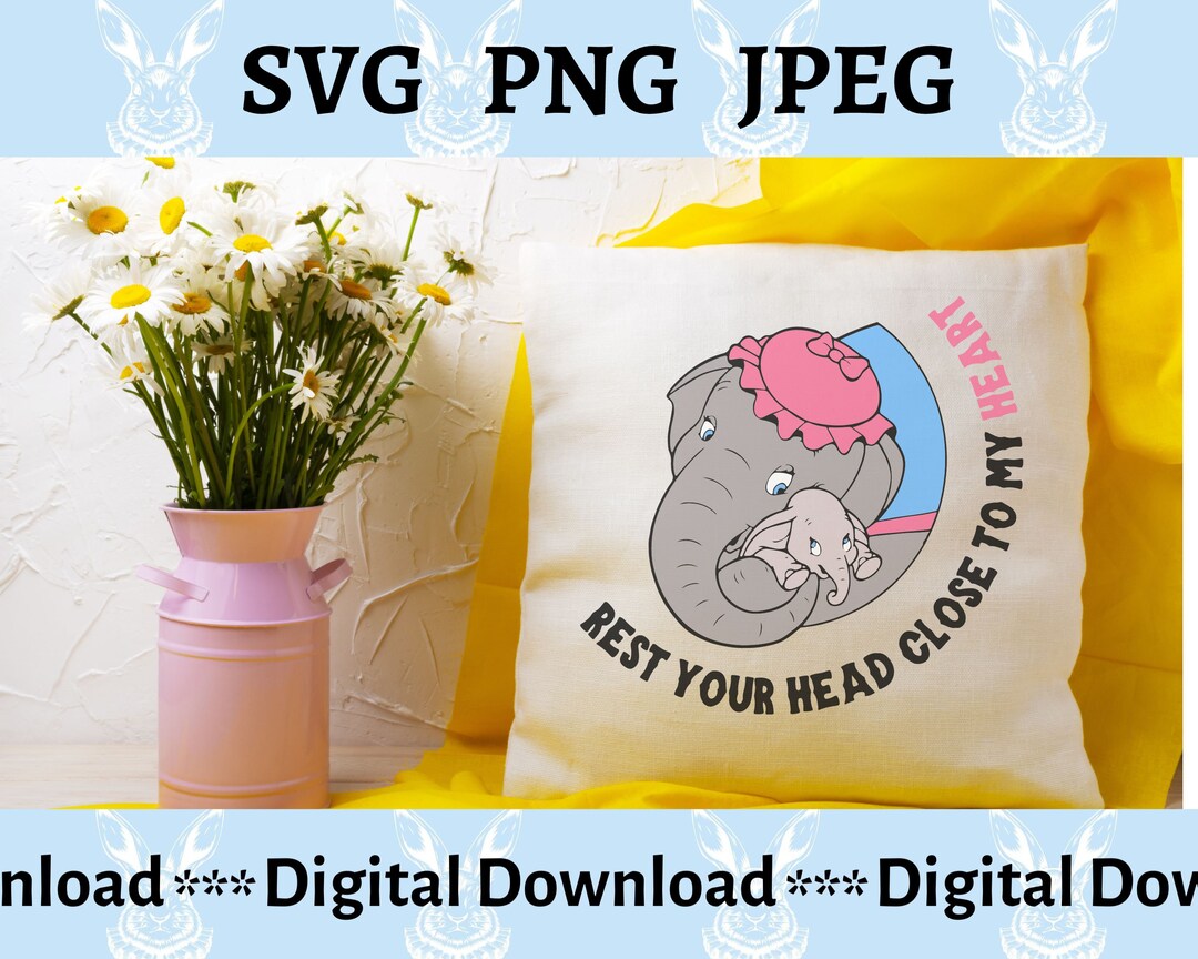 Mrs Jumbo SVG Baby Mine Shirt Mother and Son Svg Dumbo SVG Cricut SVG ...