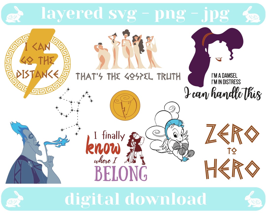 Hercules Inspired SVG Bundle, Hercules Svg - the Gospels Svg - Baby ...
