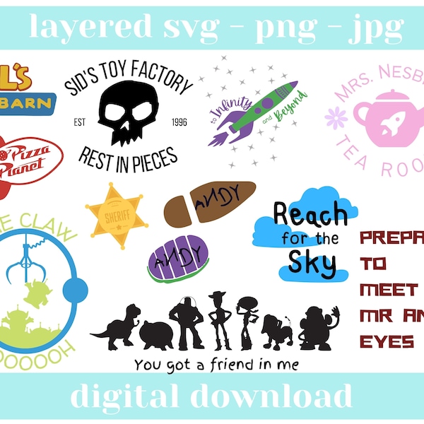 Toy Story Svg - Etsy