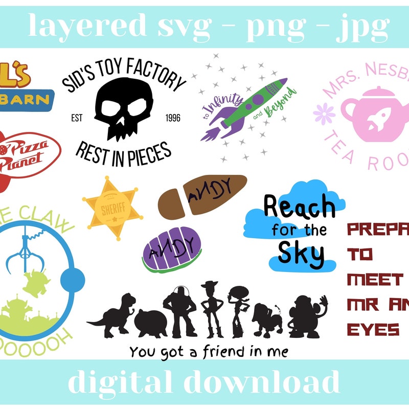 Toy Story Svg - Etsy
