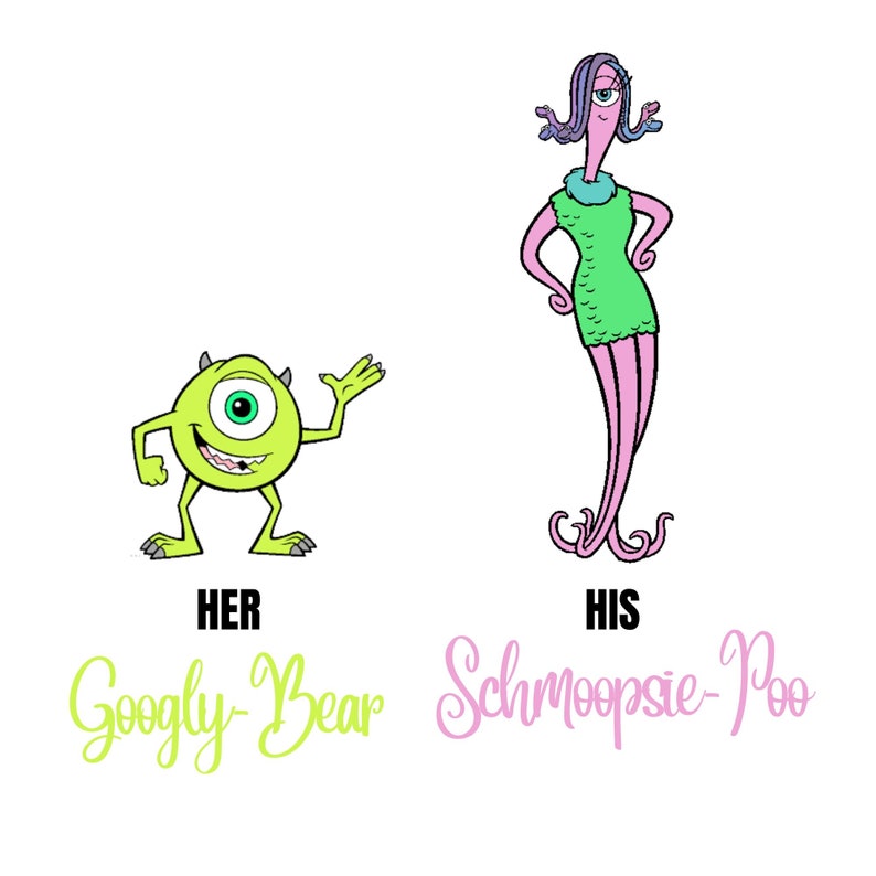Monsters Inc. SVG Bundle, Sully and Boo Cut Files (digital Download) - Etsy